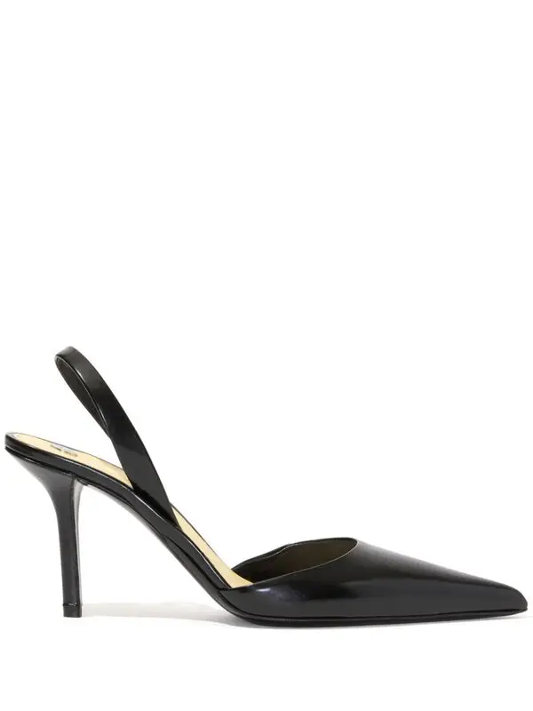 Proenza Schouler Slash Slingback Pumps - Black