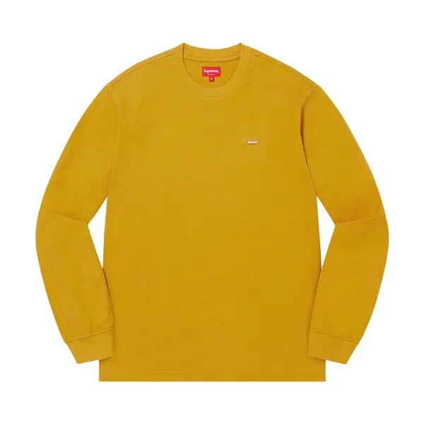Supreme Small Box Long-sleeve Tee 'dark - Yellow