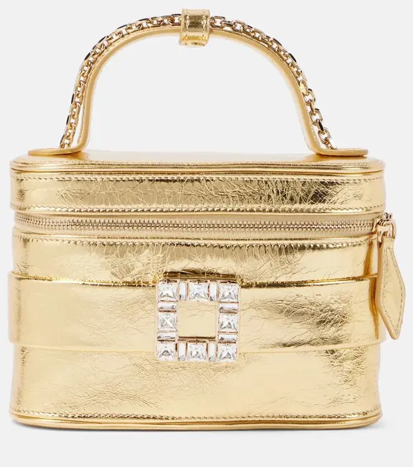 ROGER VIVIER Vanity Très Vivier Micro Bag - Gold