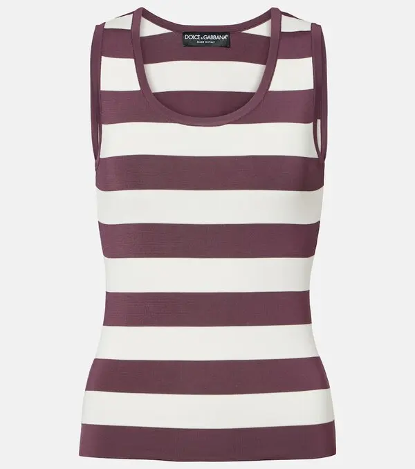 Dolce & Gabbana Striped Tank Top - Multicoloured