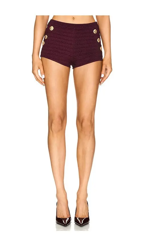 Retrofete Bari Bandage Short - Metallic Mulberry