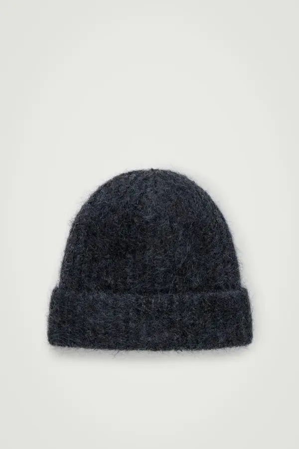 Cos Ribbed Mohair-blend Beanie