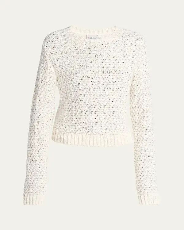 Moncler Crewneck Sweater - Natural