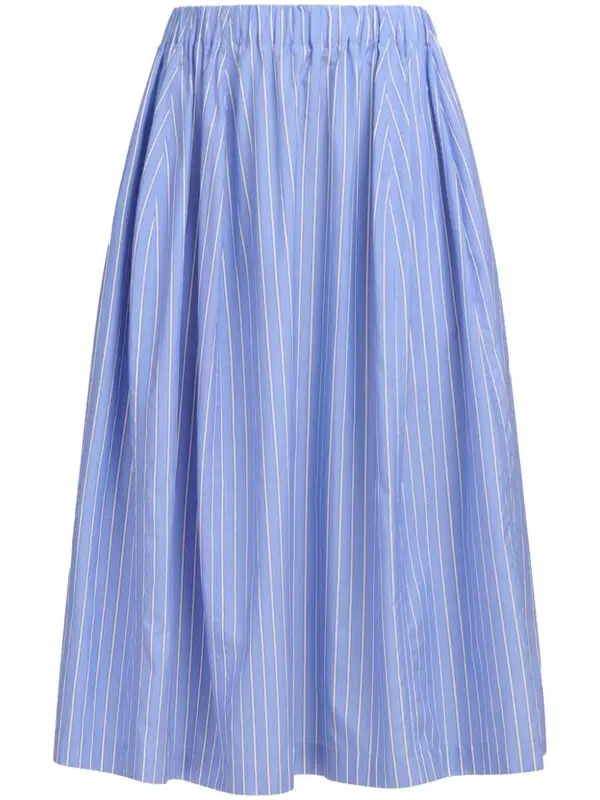 Marni Striped Midi Skirt - Blue