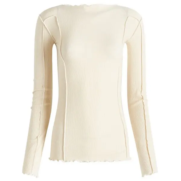 BASERANGE Omato Long Sleeve Top - Off White