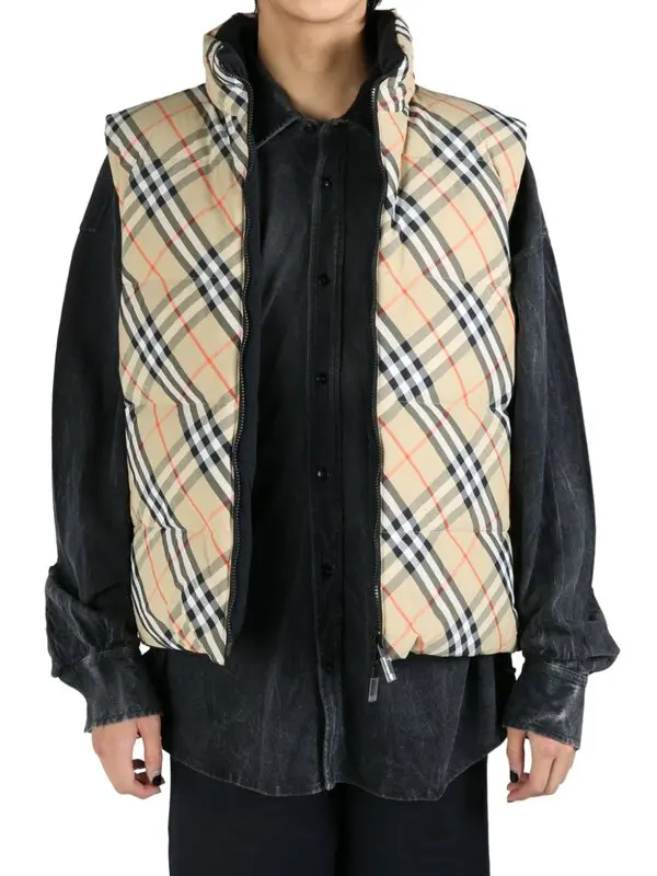 Burberry Checked Padded Gilet