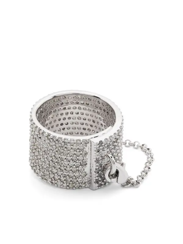 Eddie Borgo Pavé Safety Chain Ring