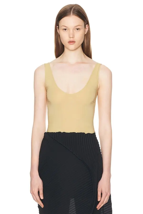 THE ROW Mandie Bodysuit - Wheat