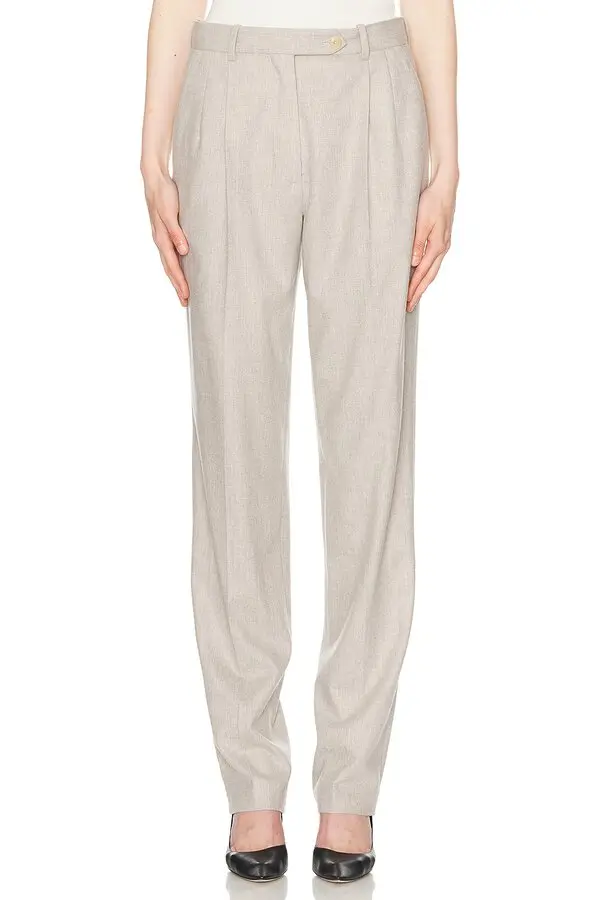 THE ROW Norbert Pant - Light Pebble
