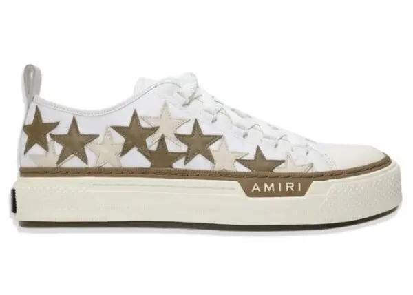 Amiri Stars Court Lowin Sneakers - White/brown