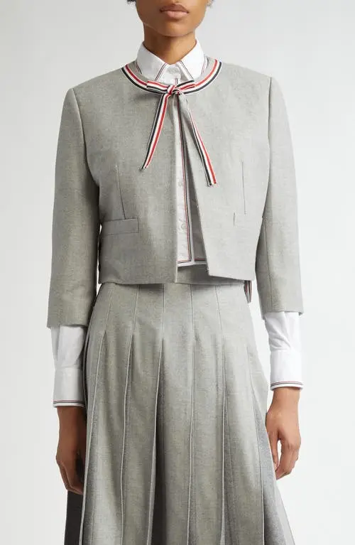 Thom Browne Bow Neck Wool Jacket