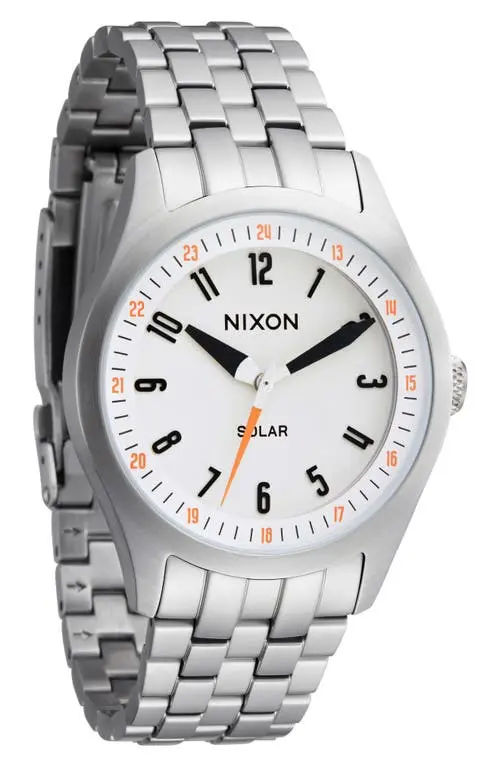 Nixon Echo Solar Automatic Bracelet Watch - Silver/cloud Dancer
