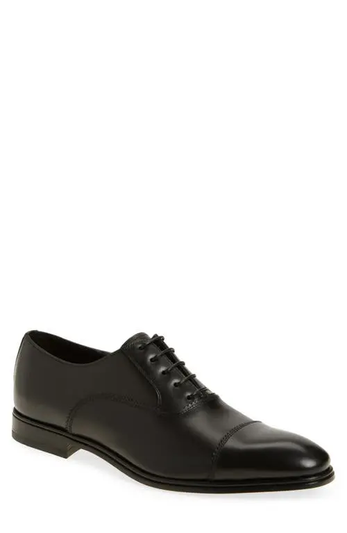 FERRAGAMO Boston Cap Toe Oxford - Nero