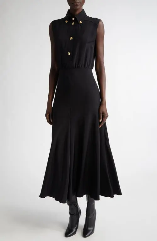 Brandon Maxwell Amara Silk Shirtdress