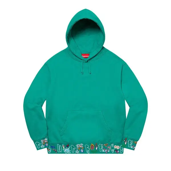 Supreme Aoi Icons Hooded Sweatshirt - Teal