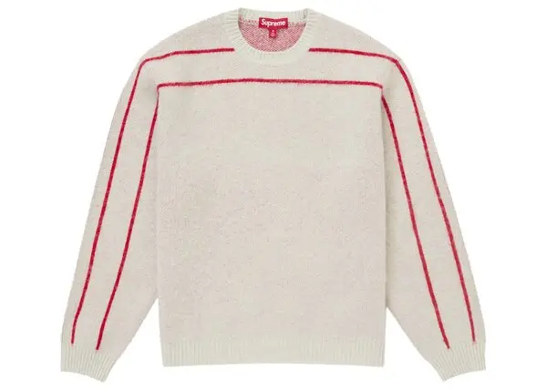 Supreme Striped Sweater - Stone