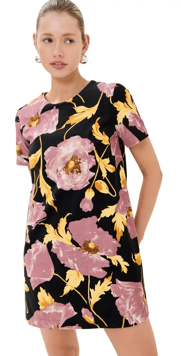 La DoubleJ Velvet Mini Swing Dress - Sylph