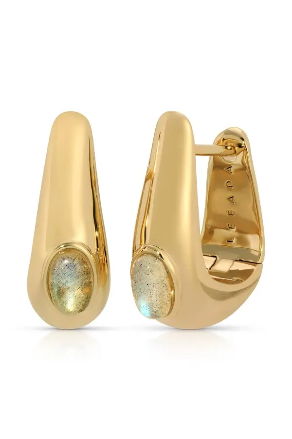 LEEADA Reve Gem Hoops - Gold