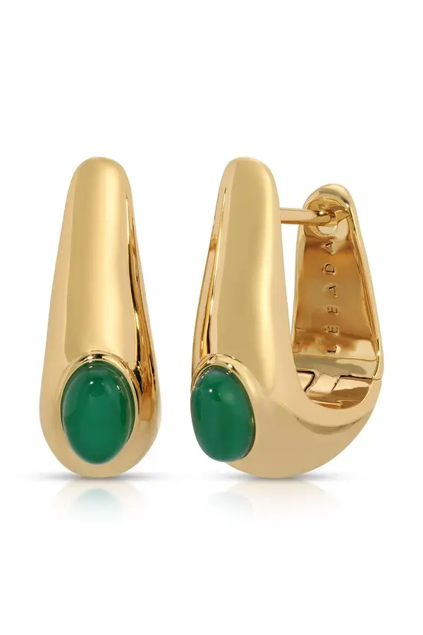 LEEADA Reve Gem Hoops - Green