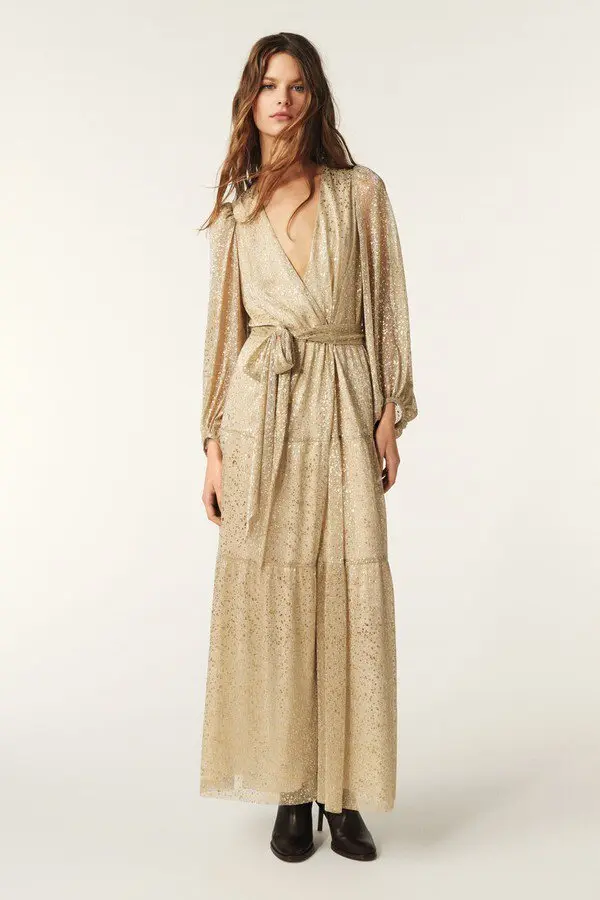 Ba&sh Cala Maxi Wrap Dress