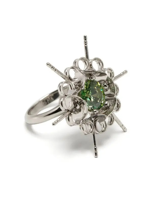 D'HEYGERE Solitaire Pompadour Ring