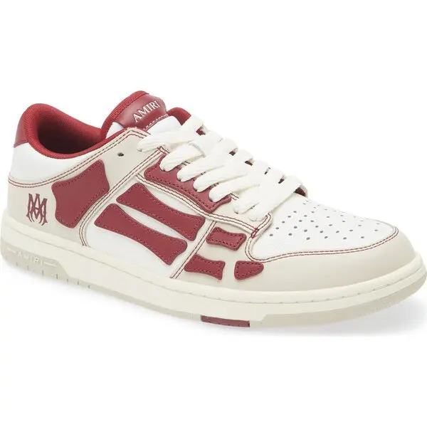 Amiri Varsity Skel Sneakers - Deep Red