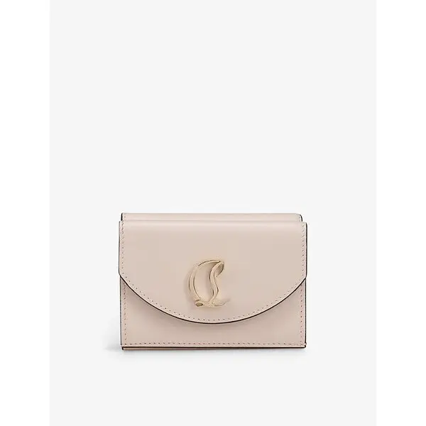 CHRISTIAN LOUBOUTIN Loubi54 Logo-embellished Leather Wallet - Leche