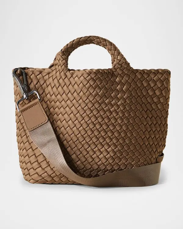 NAGHEDI St. Barths Small Woven Tote Bag - Mink