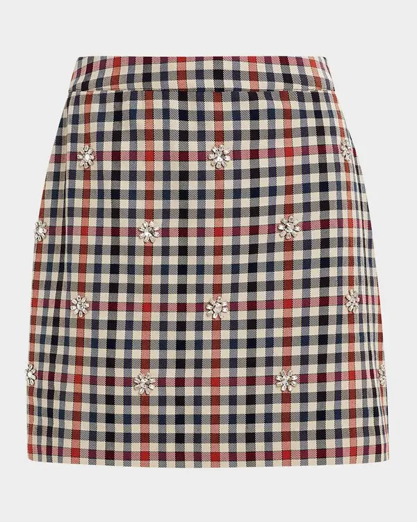 Essentiel Antwerp Hiamond Rhinestone Mini Skirt
