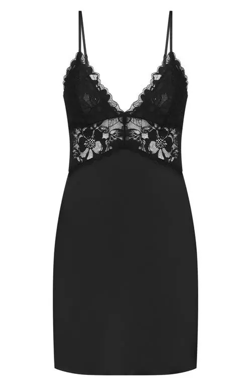 Hunkemoller Ali Lace Trim Satin Chemise