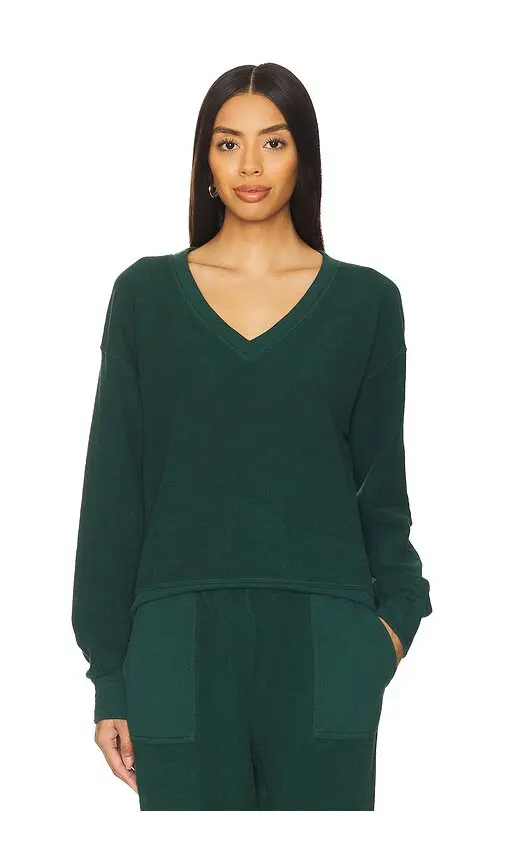BOBI Long Sleeve Terry Cloth Sweater