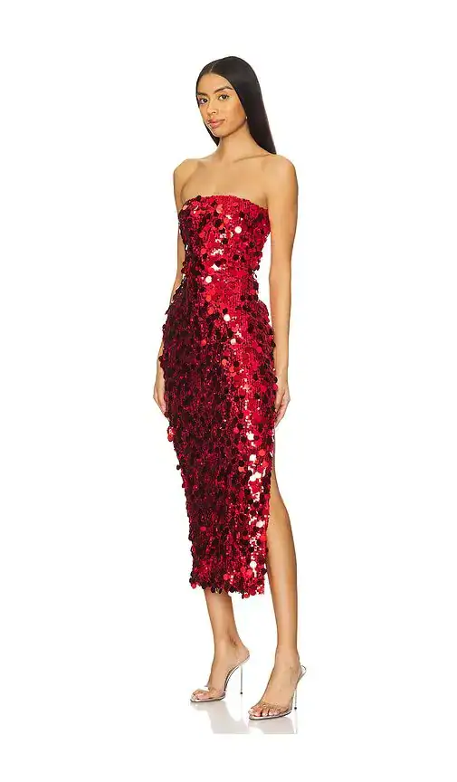 Runaway The Label X Gabourne Dress - Red | Editorialist