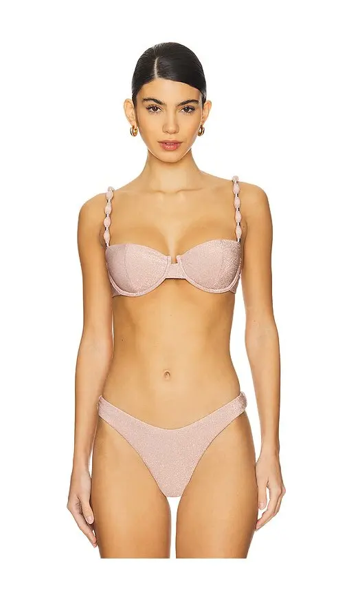 Devon Windsor Lydia Top In Blush - Rosette