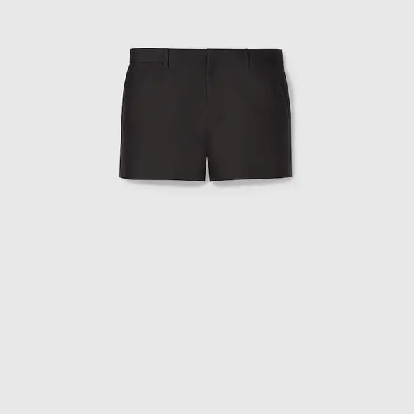 Gucci Wool Silk Gabardine Shorts