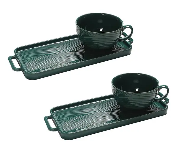 TEMP-TATIONS Woodland Set Of 16-oz Soup And Sandwich