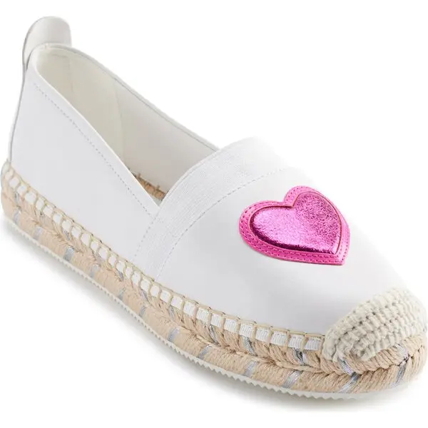 Karl Lagerfeld Paris Karl Lagerfeld Manika Heart Appliqué Espadrille - Bright White