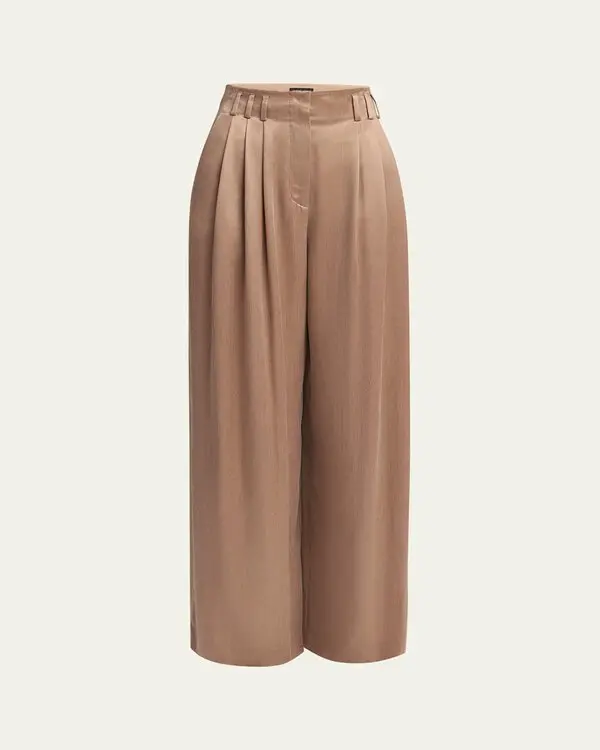 Giorgio Armani Pleated Wide-leg Trousers
