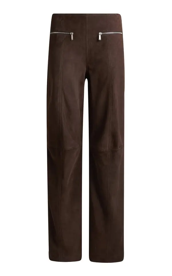 Etro Suede Wide-leg Pants