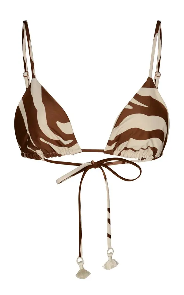 Johanna Ortiz Konibo Triangle Bikini Top - Multi