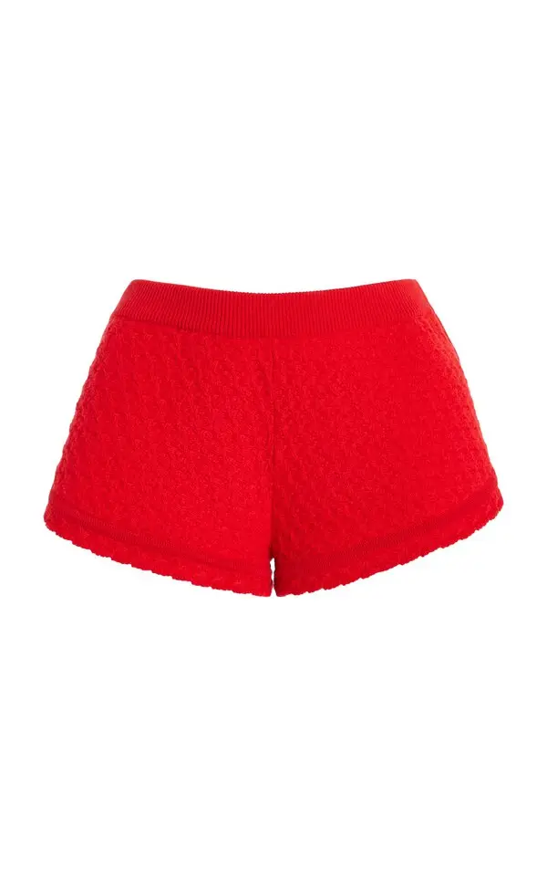 BARRIE Cashmere Shorts - Red