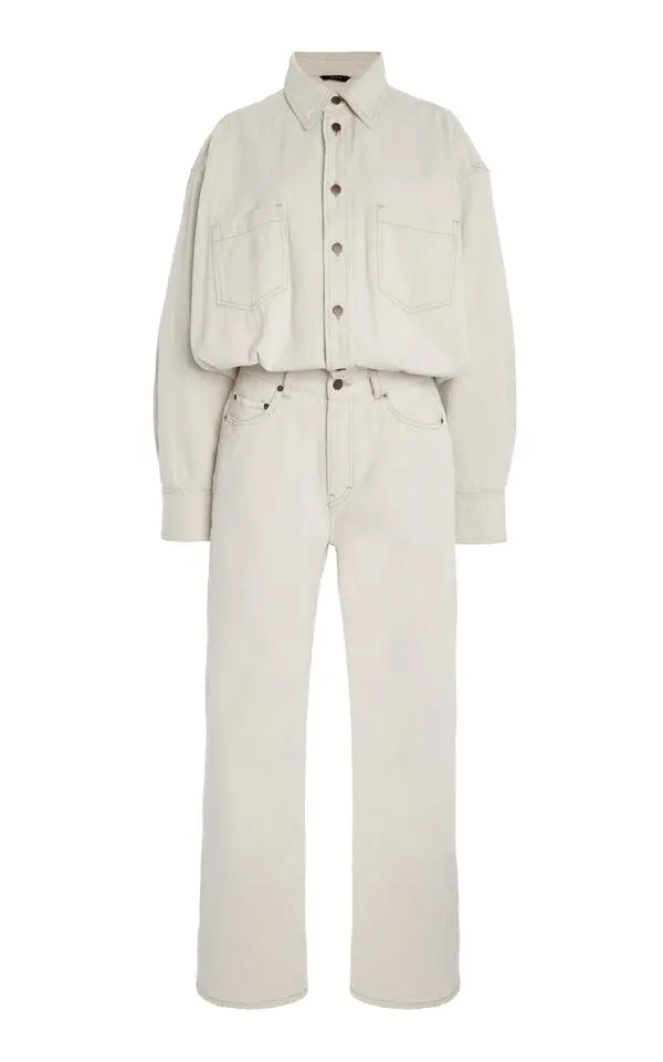 HAIKURE Tilda Denim Jumpsuit - White