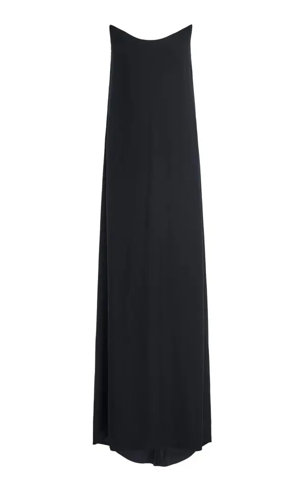 DEL CORE Strapless Column Gown