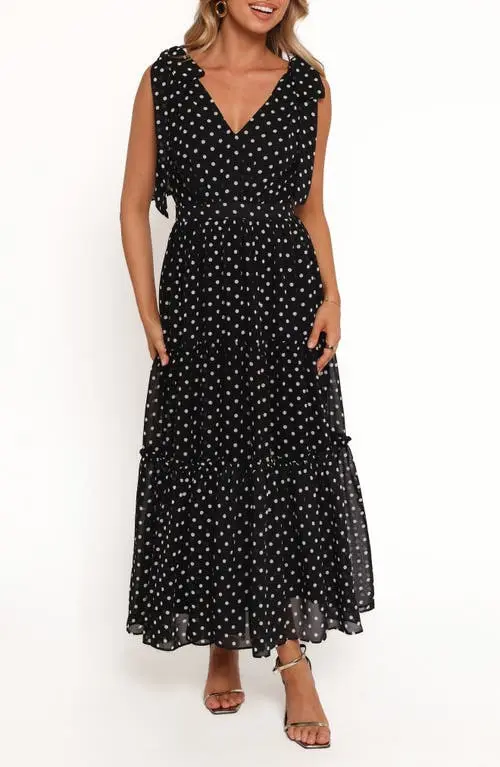 PETAL & PUP Ada Polka Dot Maxi Dress