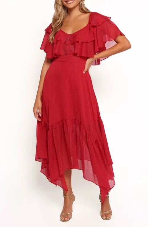 PETAL & PUP Merida Ruffle Midi Dress