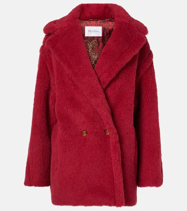 Max Mara Cuba Teddy Coat - Red
