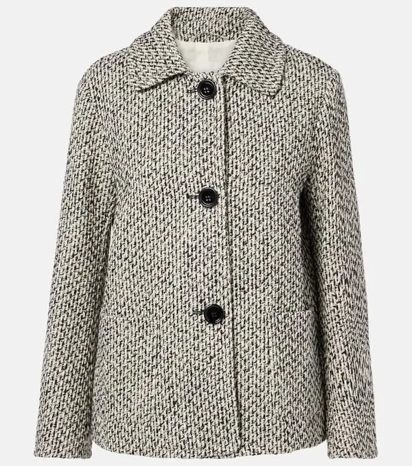 Max Mara Wool And Cotton-blend Jacket