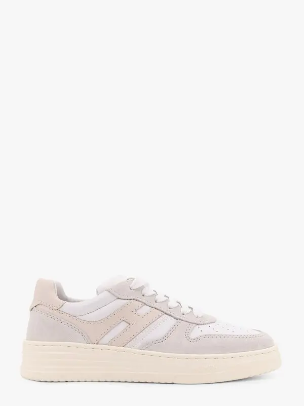 Hogan H630 Leather And Suede Sneakers - Beige
