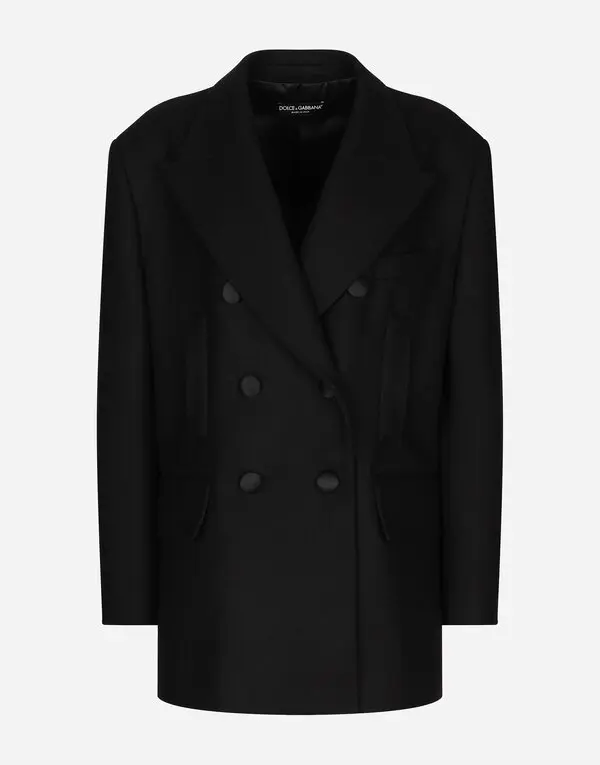 Dolce & Gabbana Oversize Double-breasted Wool Baize Jacket