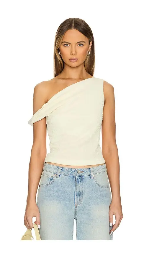 Rag & Bone Lou Off Shoulder Top - Ivory