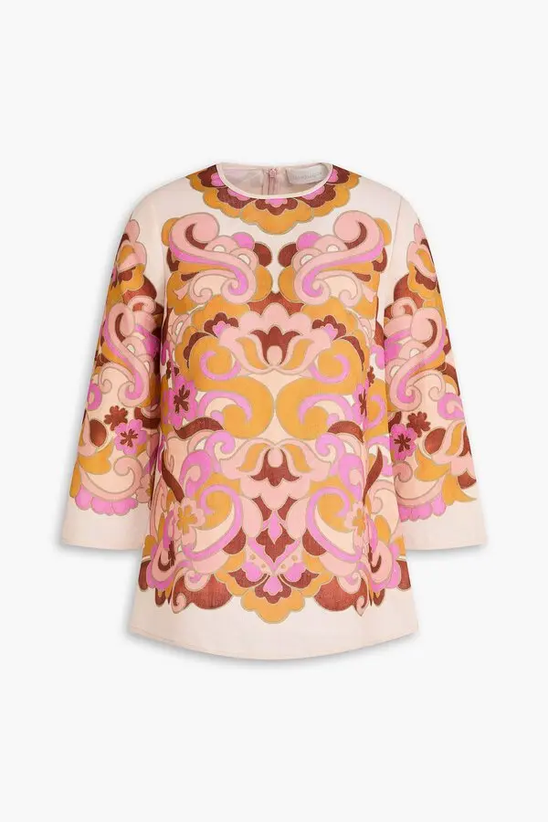 Zimmermann Printed Linen Blouse - Saffron